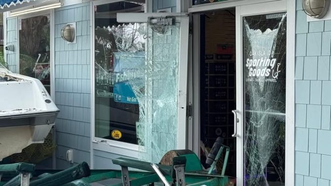 Boat Crashes Into Oak Island Sporting Goods, Forcing Temporary Closure ...
